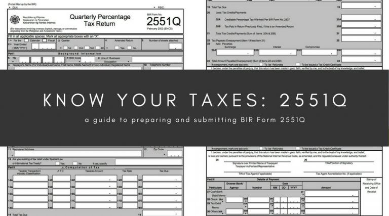 Know your taxes: 2551Q - Oojeema