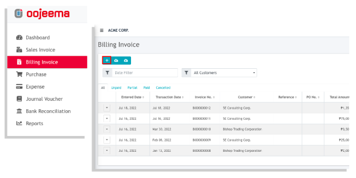 Creating a Billing Invoice - Oojeema