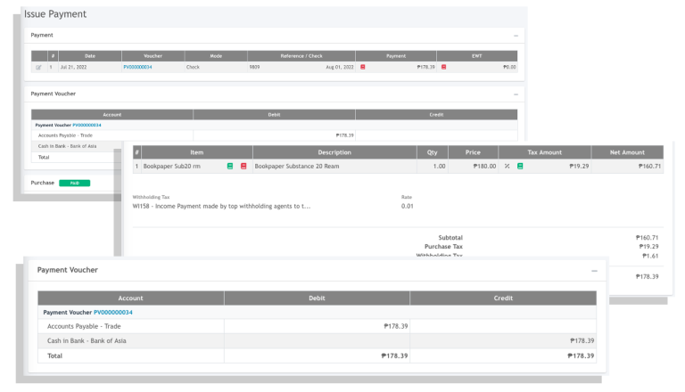Issuing Payments - Oojeema