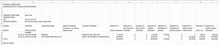 BIR Purchase RELIEF - Oojeema
